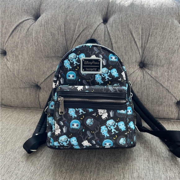 Loungefly | Bags | Disney Loungefly Haunted Mantion Black And Blue Mini ...